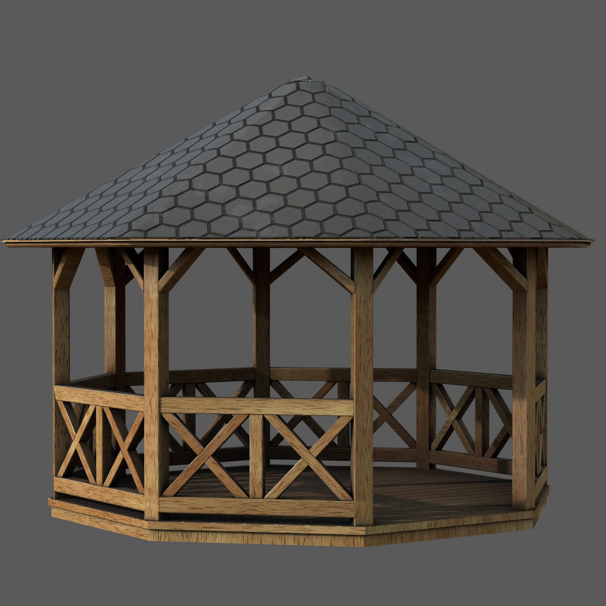 Garden Gazebo - 3D Model by alenfsl