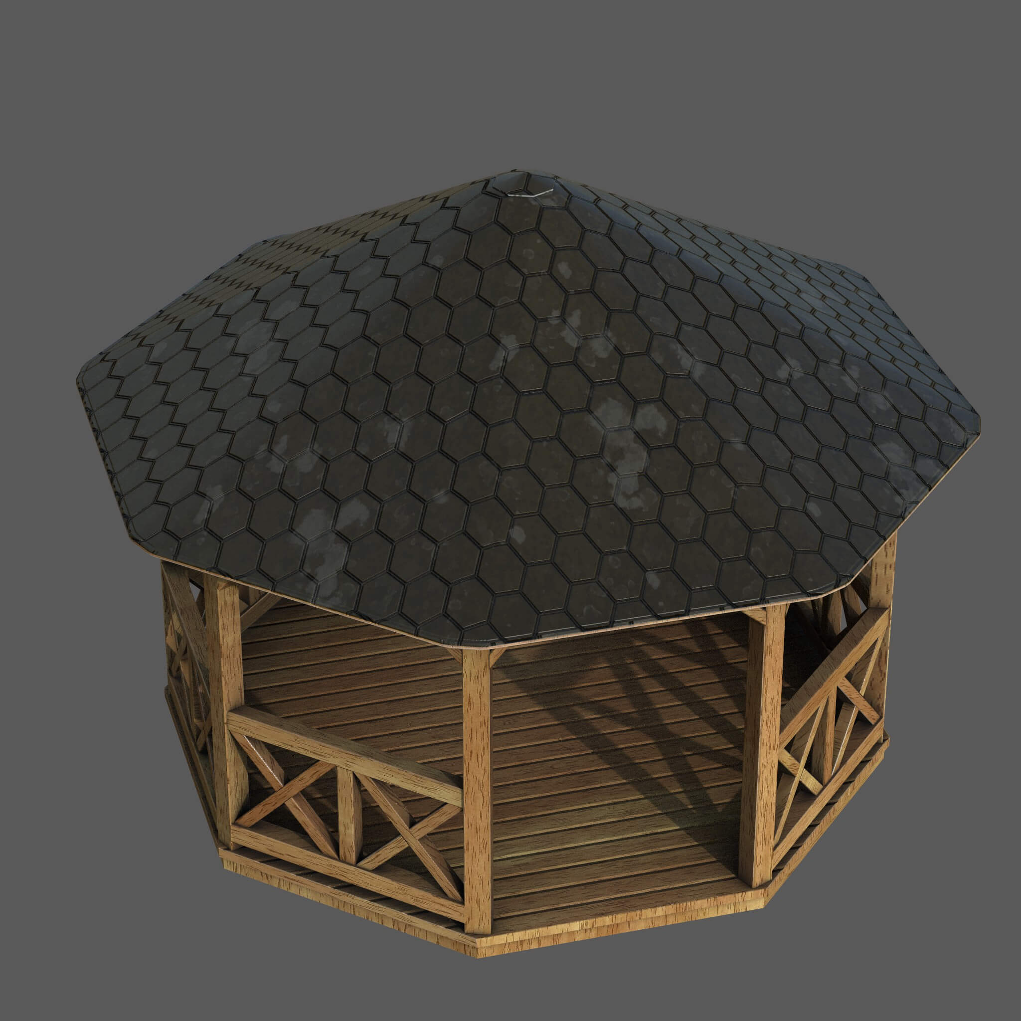 Garden Gazebo - 3D Model by alenfsl
