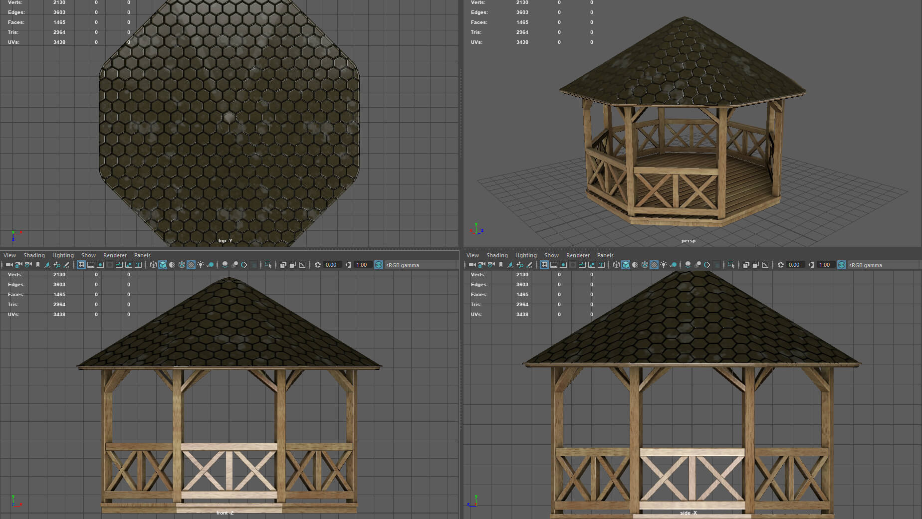 Garden Gazebo - 3D Model by alenfsl