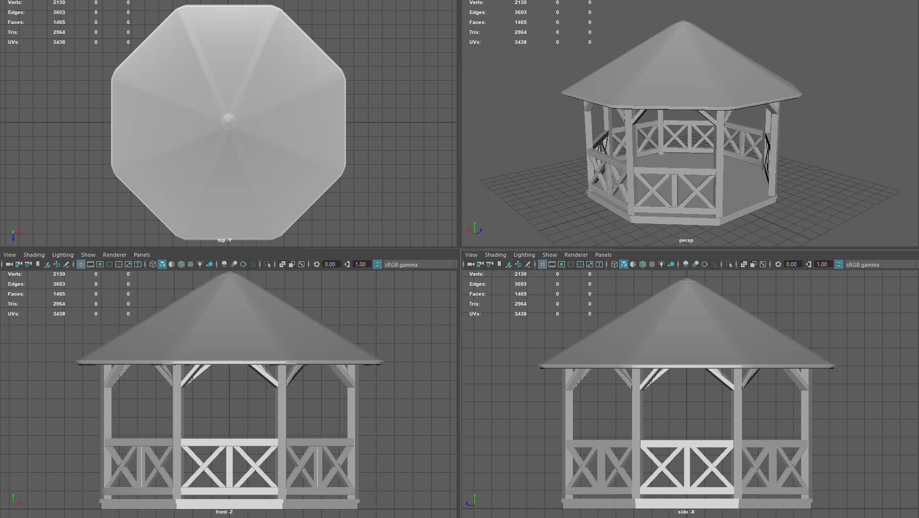 Garden Gazebo - 3D Model by alenfsl