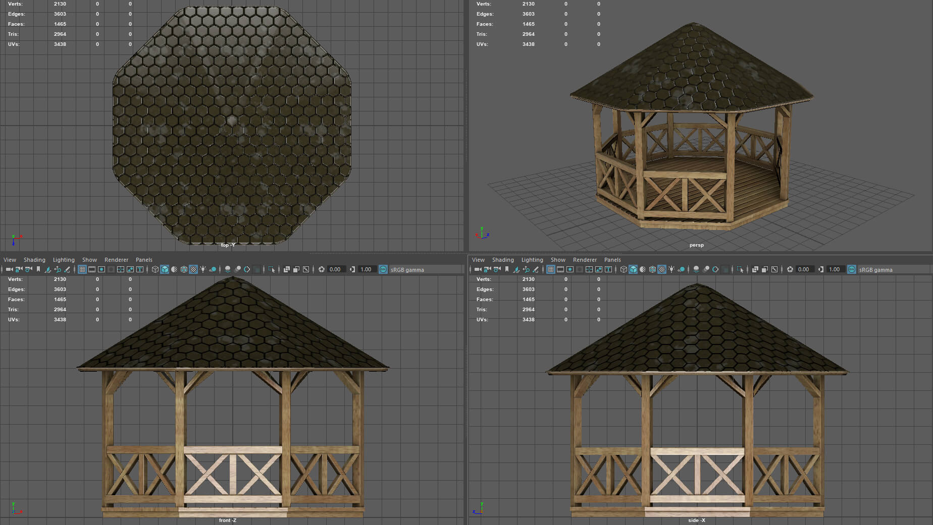 Garden Gazebo - 3D Model by alenfsl