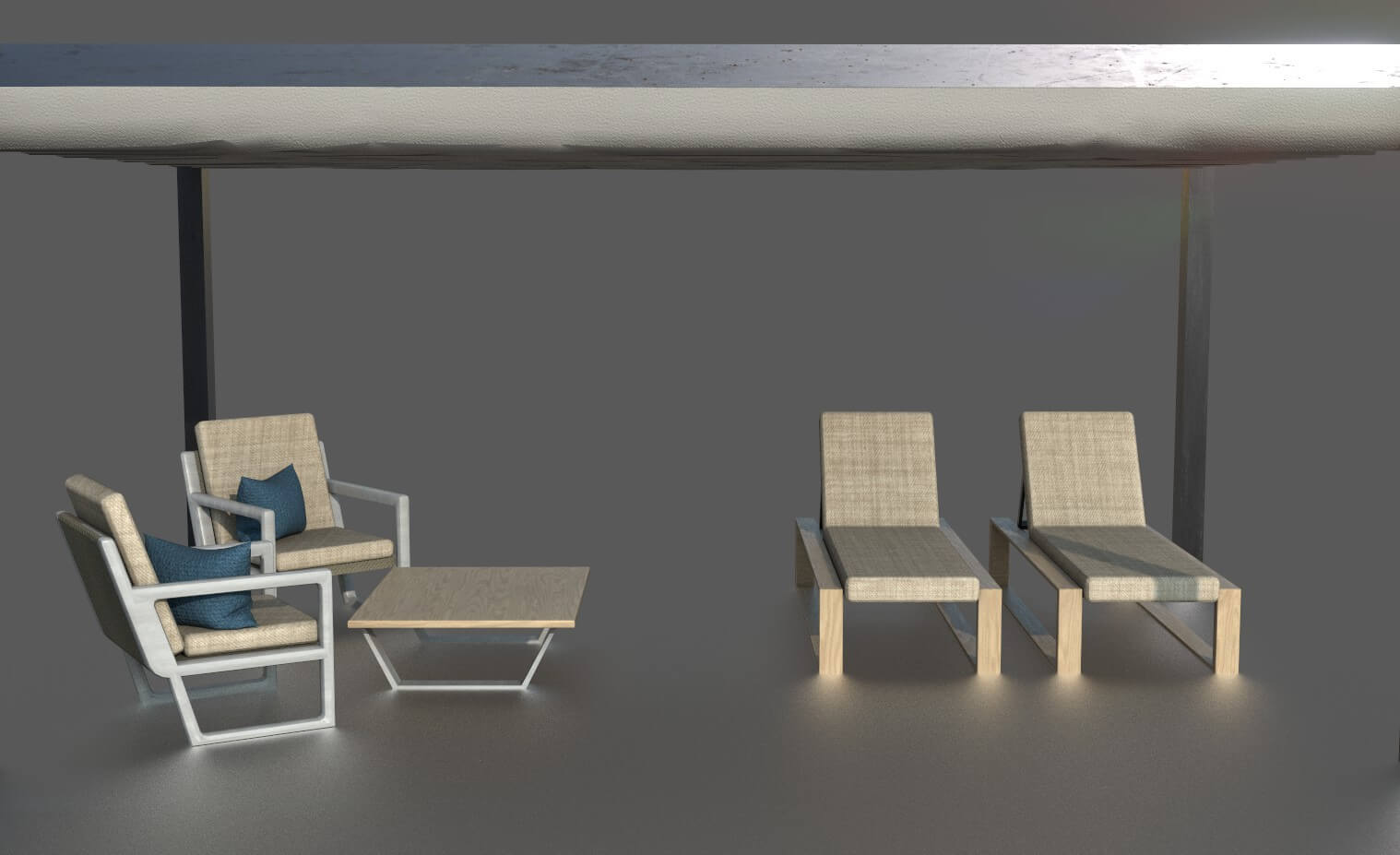 Garden Terrace - 3D Model by alenfsl