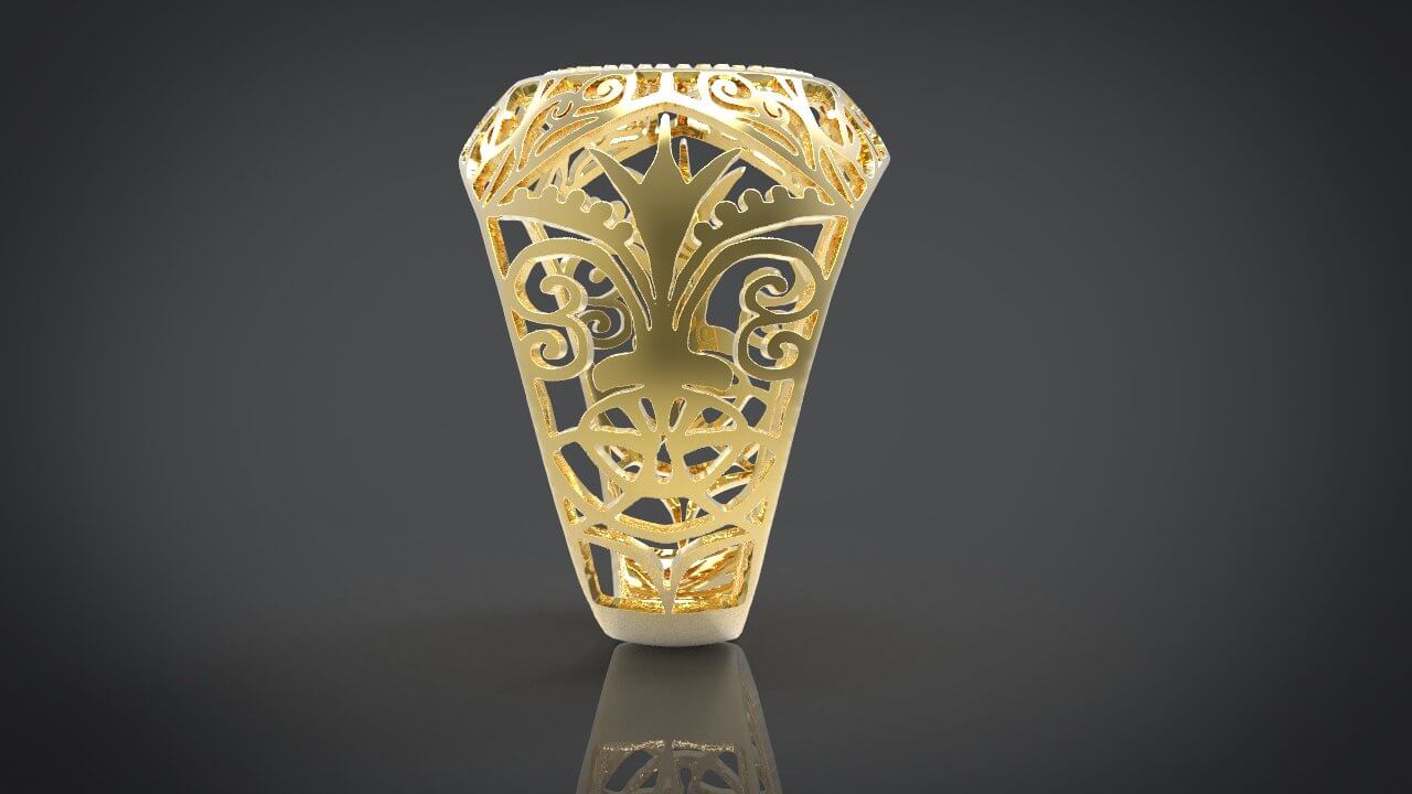 Gold Ring - 3D Model by alenfsl
