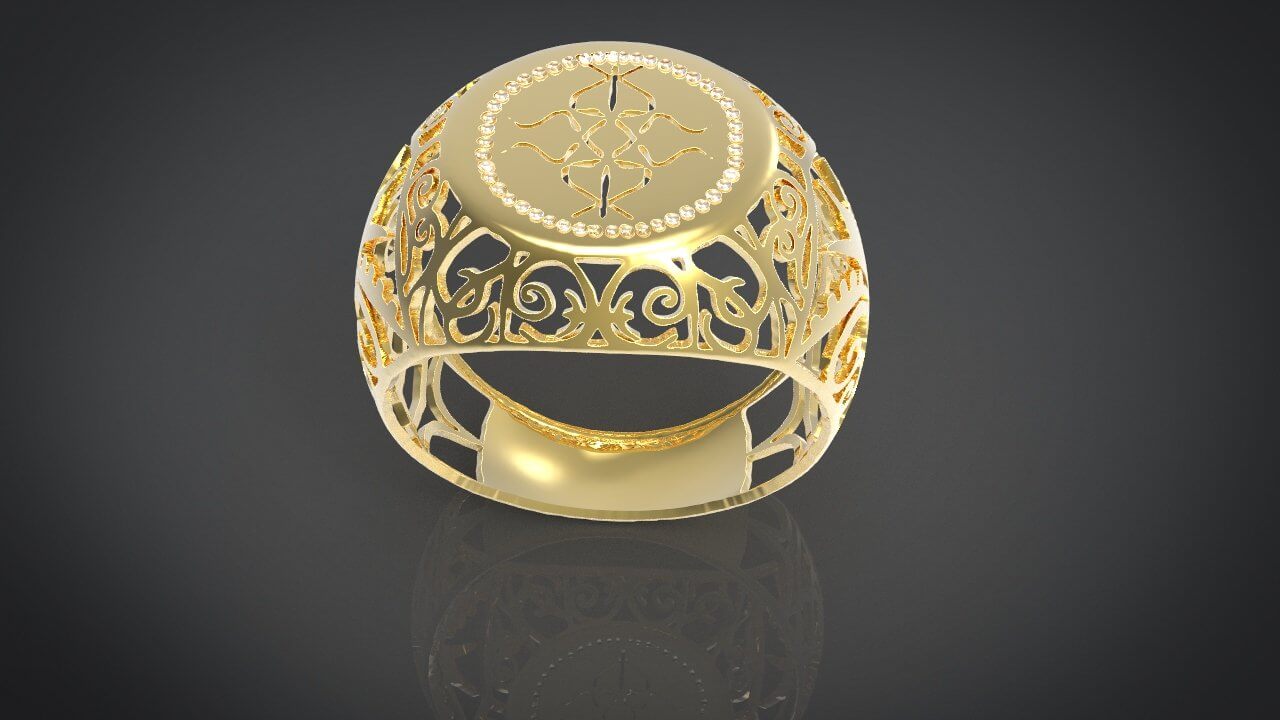 Gold Ring - 3D Model by alenfsl