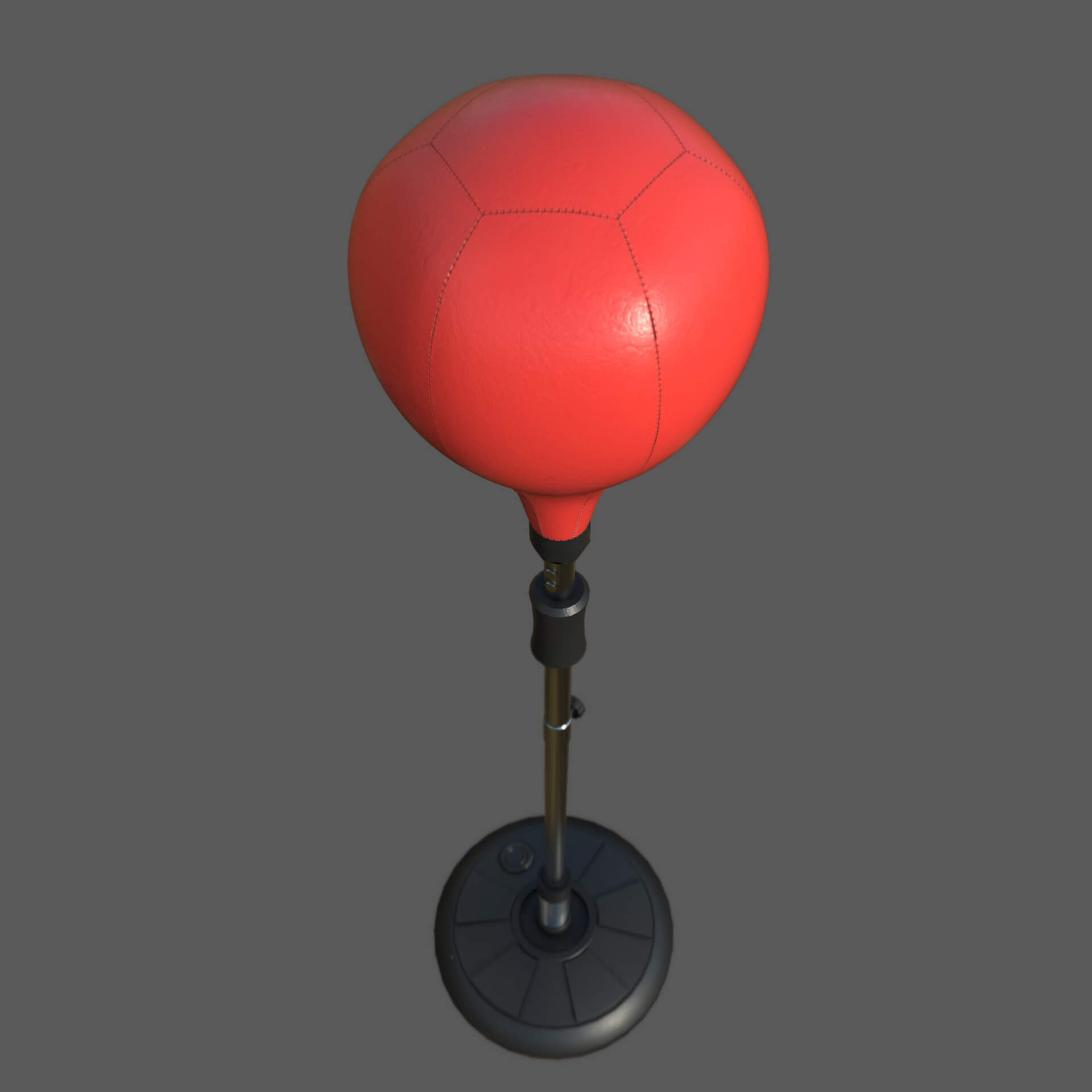 Height Adjustable Punching Bag - 3D Model by alenfsl