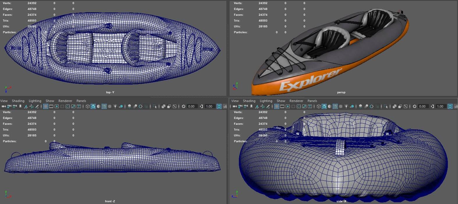 Kayak - 3D Model by alenfsl