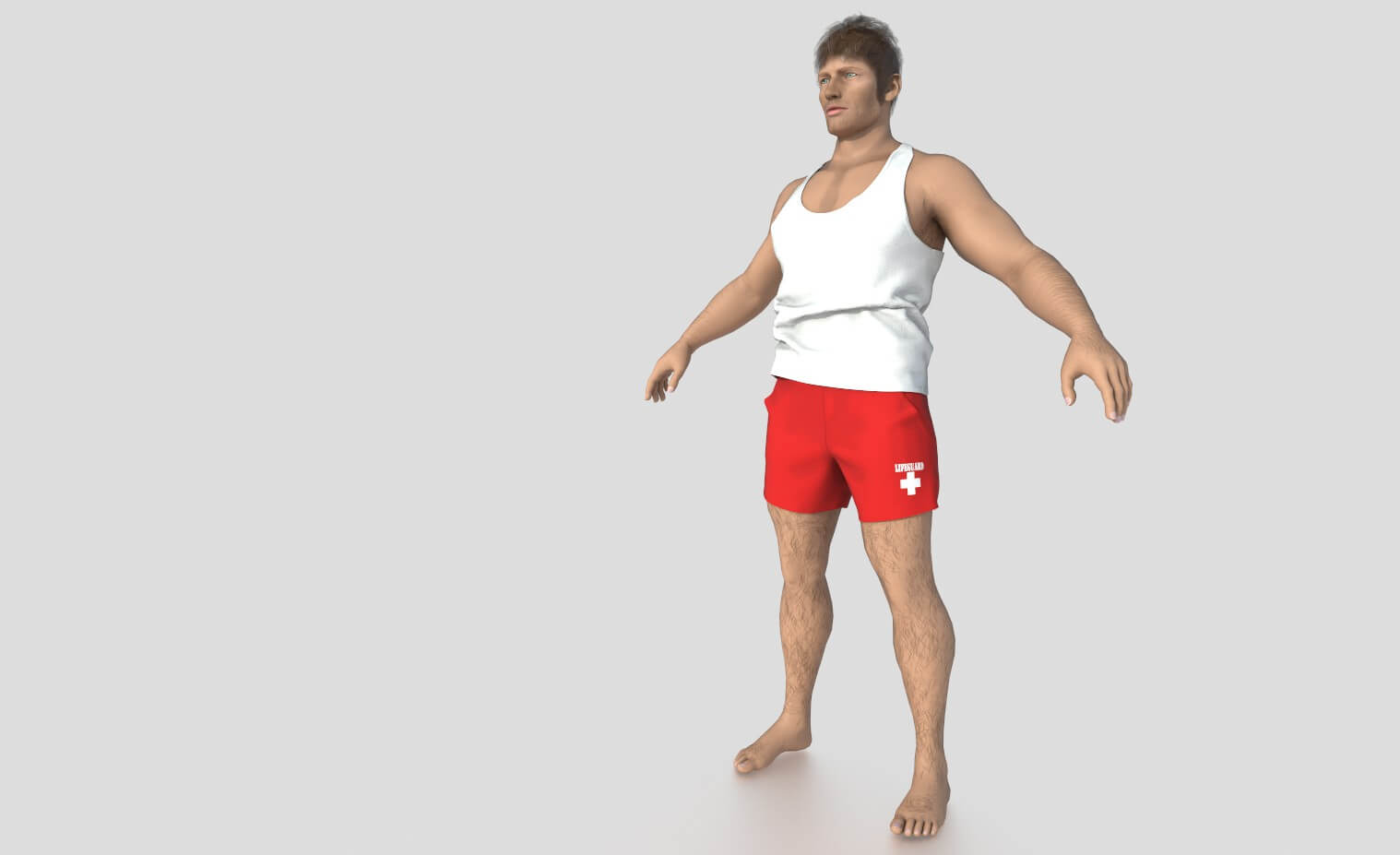 Life Guard Man - 3D Model by alenfsl
