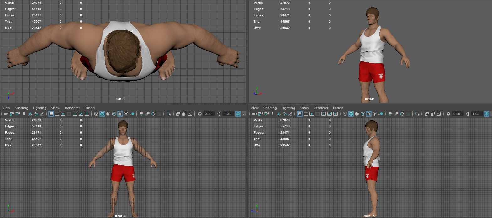 Life Guard Man - 3D Model by alenfsl