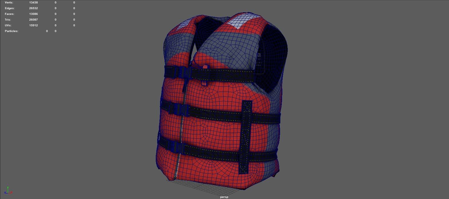 Life Jacket - 3D Model by alenfsl