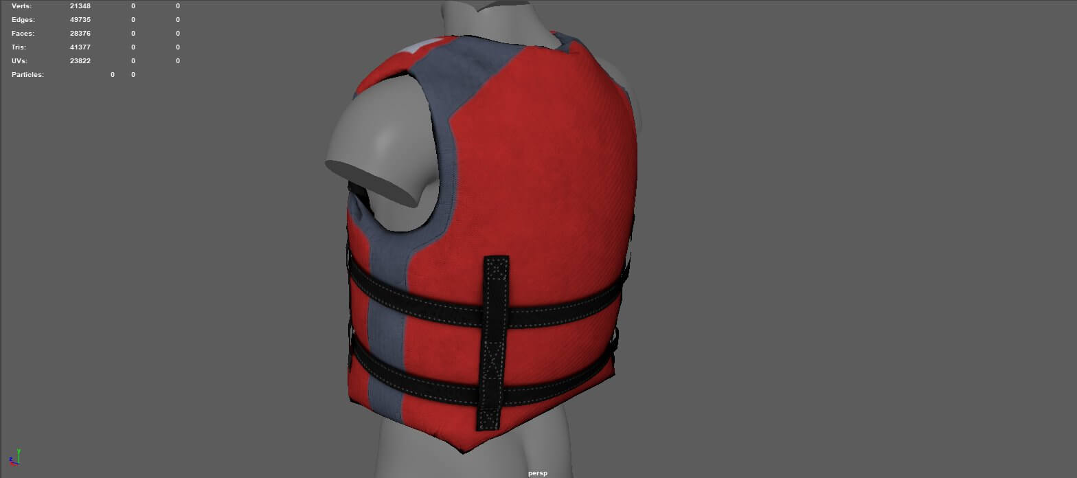 Life Jacket - 3D Model by alenfsl