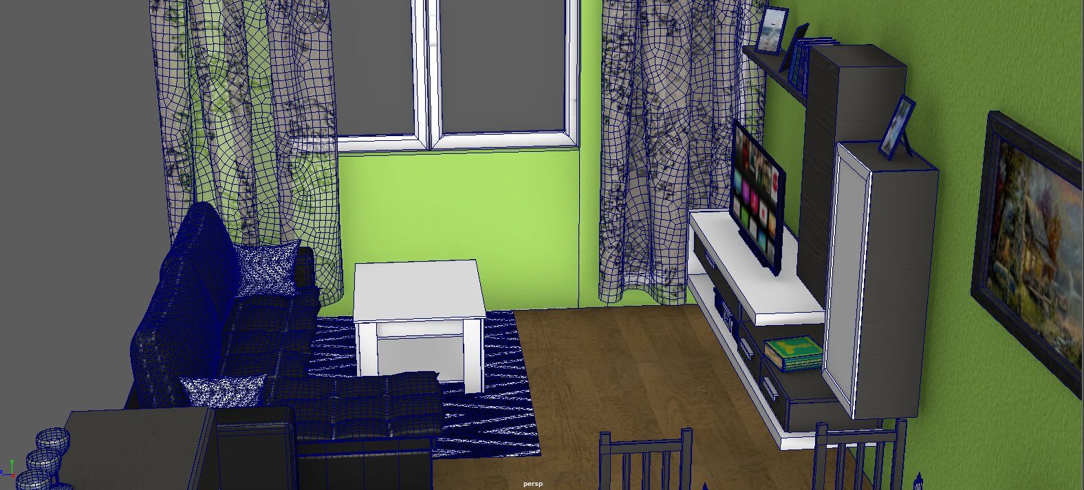 Living Room - 3D Model by alenfsl