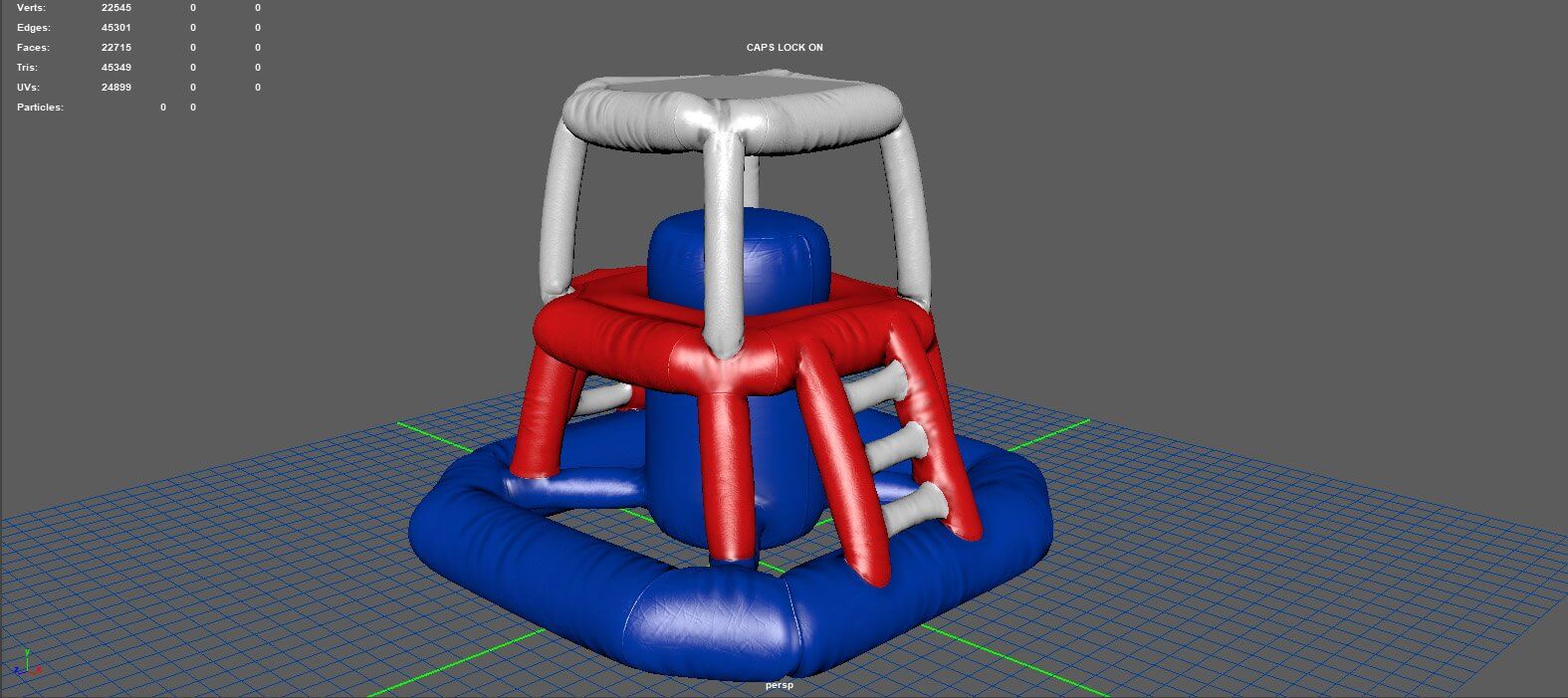 Modular Folding Water Park - Guard Tower 3D Model by alenfsl