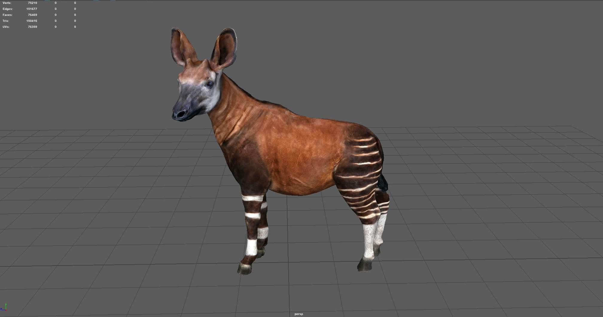 Okapi - 3D Model by alenfsl