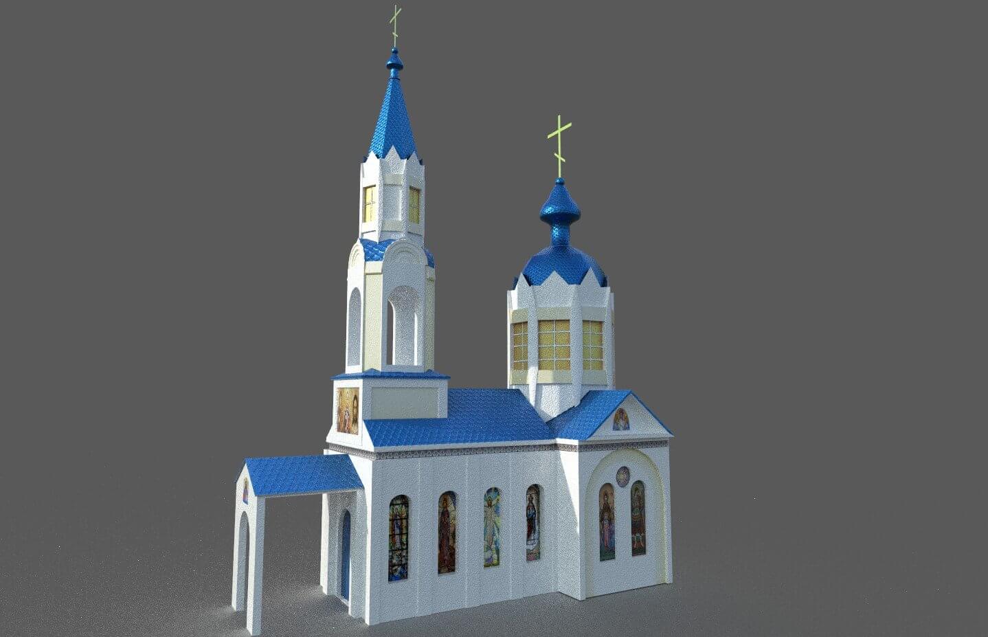 Ortodox Church - 3D Model by alenfsl