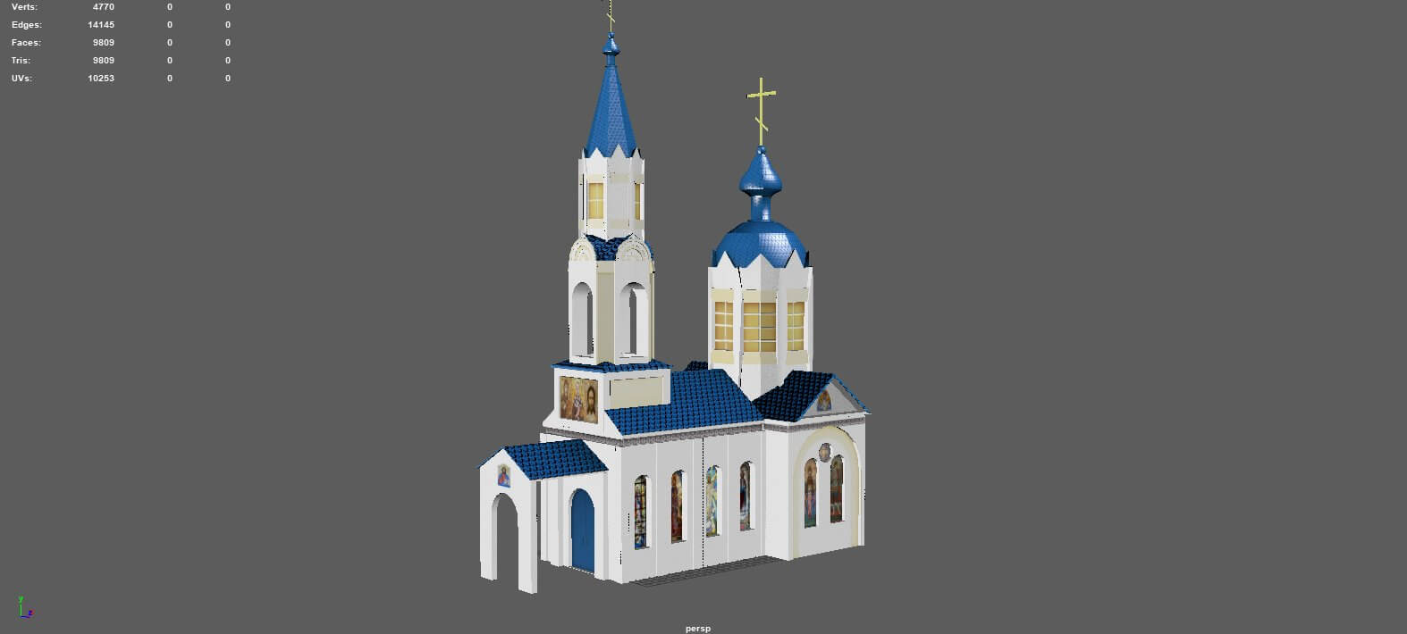 Ortodox Church - 3D Model by alenfsl