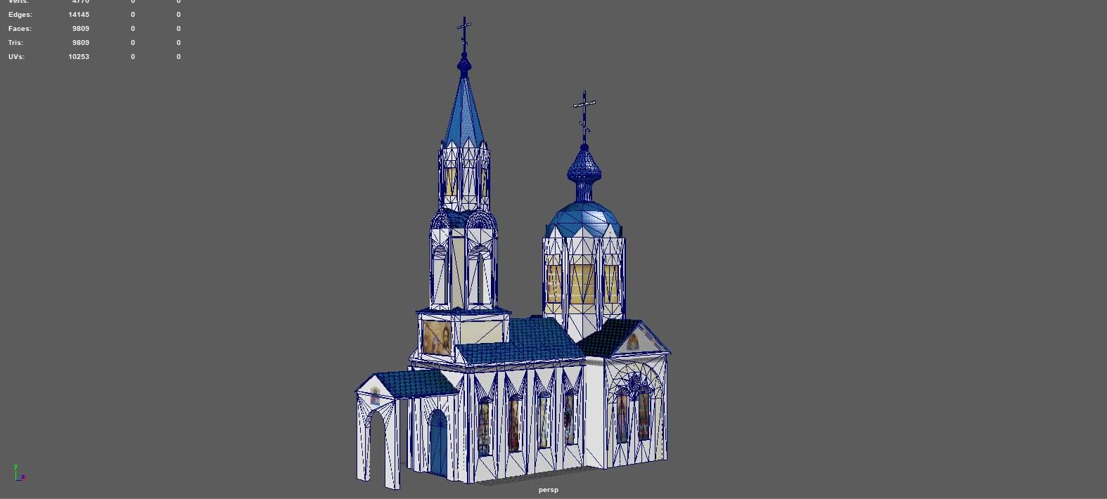 Ortodox Church - 3D Model by alenfsl