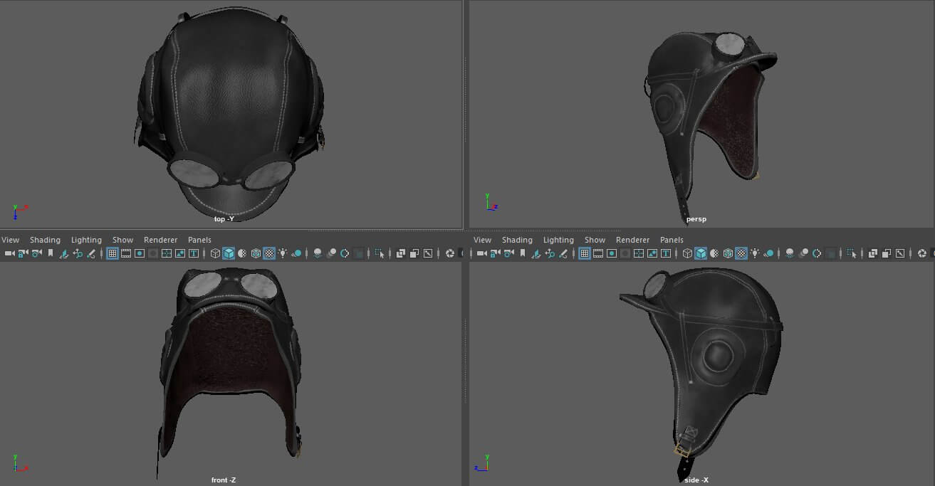 Pilot Hat - 3D Model by alenfsl