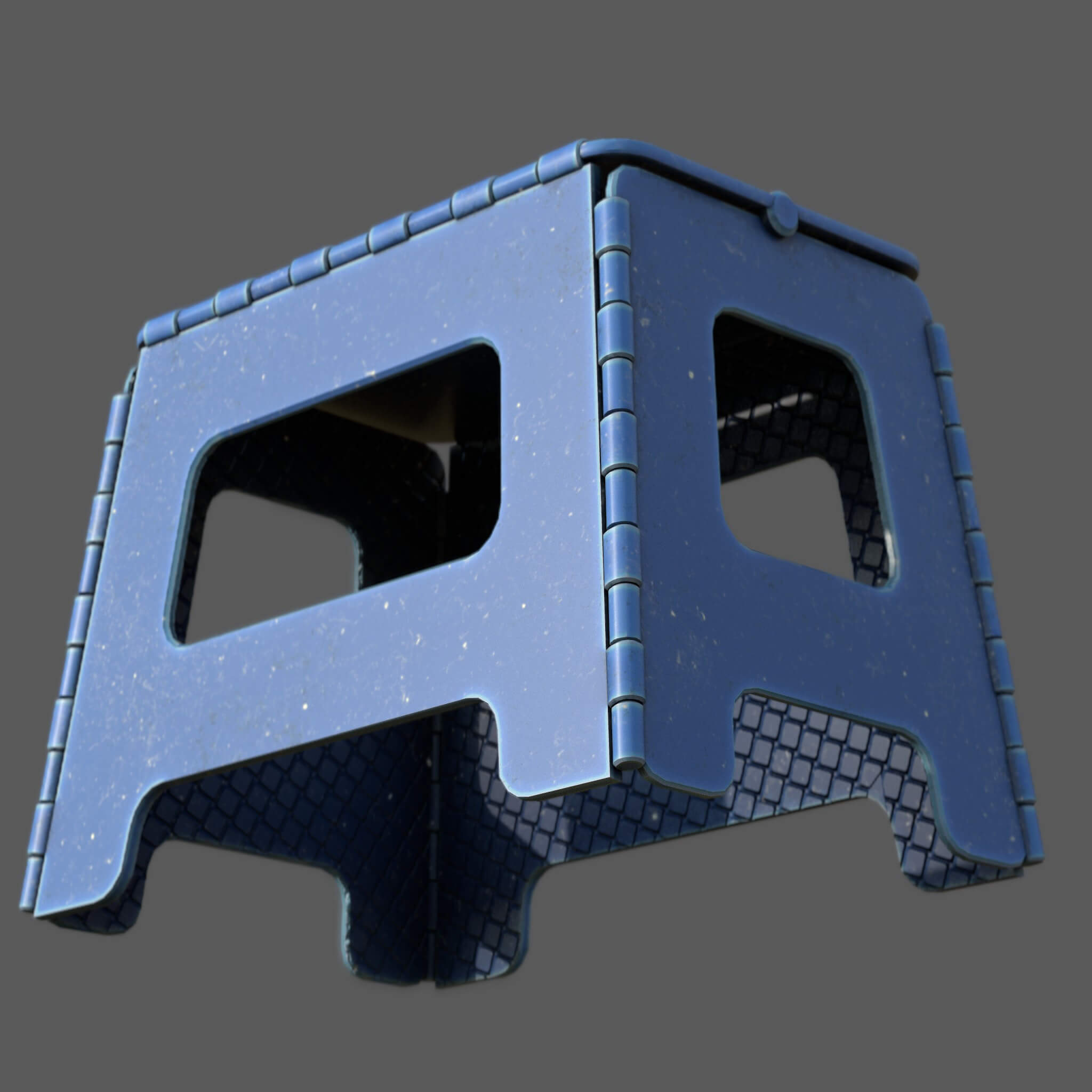 Plastic Folding Stool - 3D Model by alenfsl
