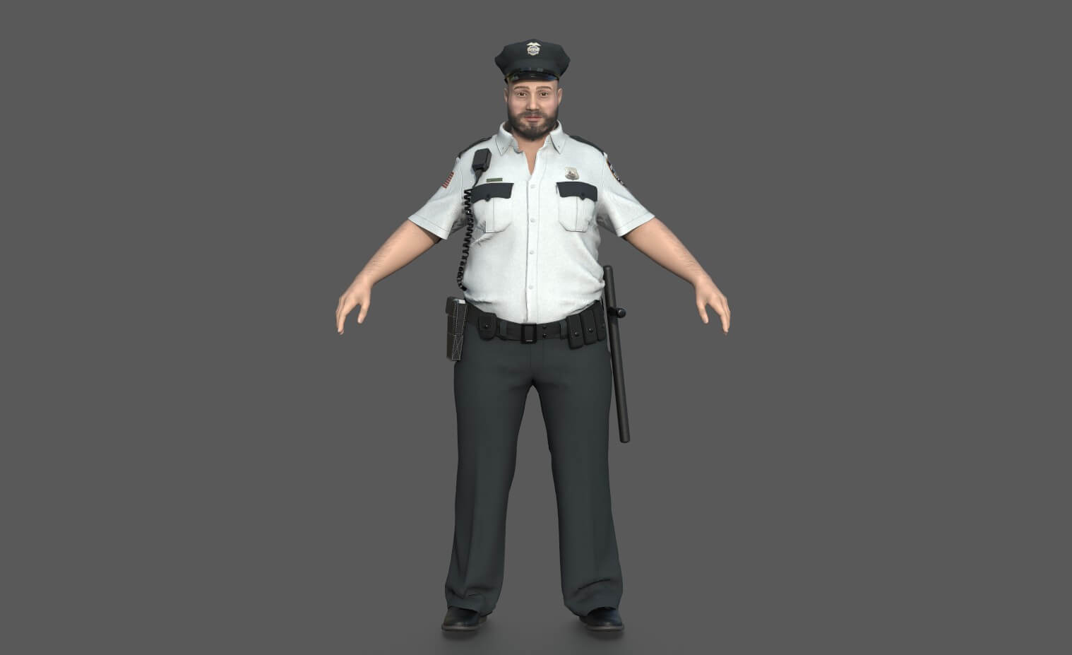 Police Officer 2 - 3D Model by alenfsl
