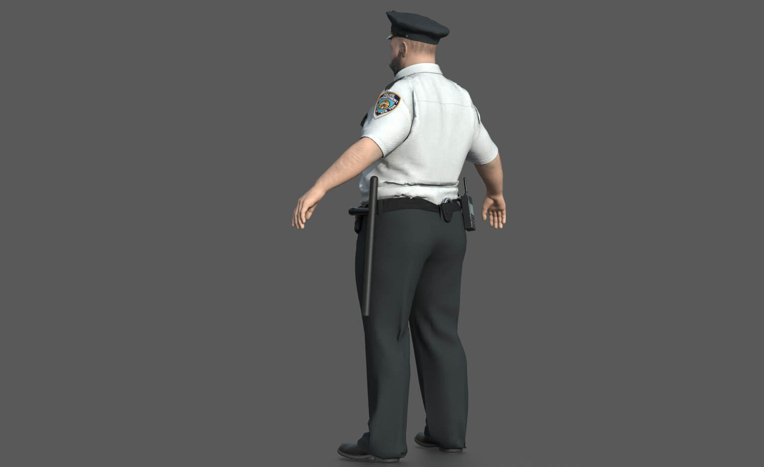 Police Officer 2 - 3D Model by alenfsl