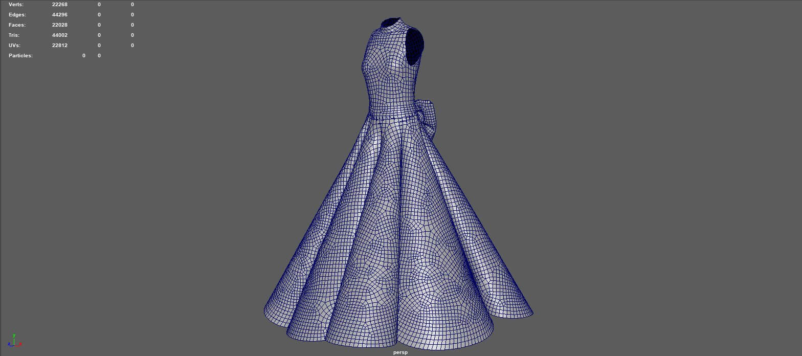 Prom Dress 2 - 3D Model by alenfsl