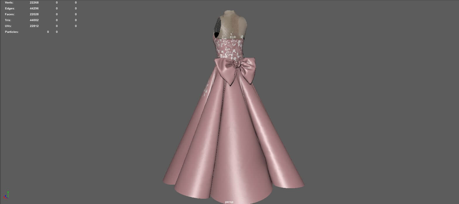 Prom Dress 2 - 3D Model by alenfsl