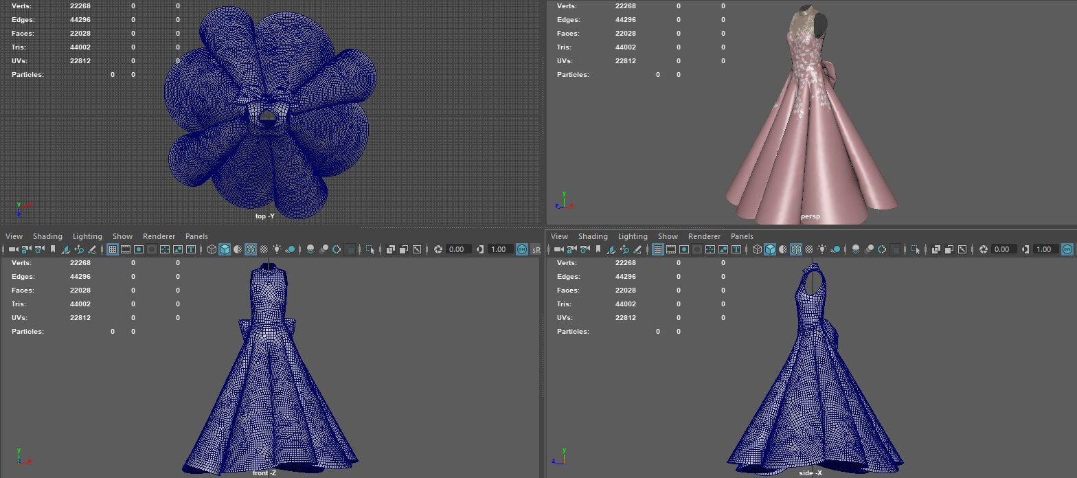 Prom Dress 2 - 3D Model by alenfsl