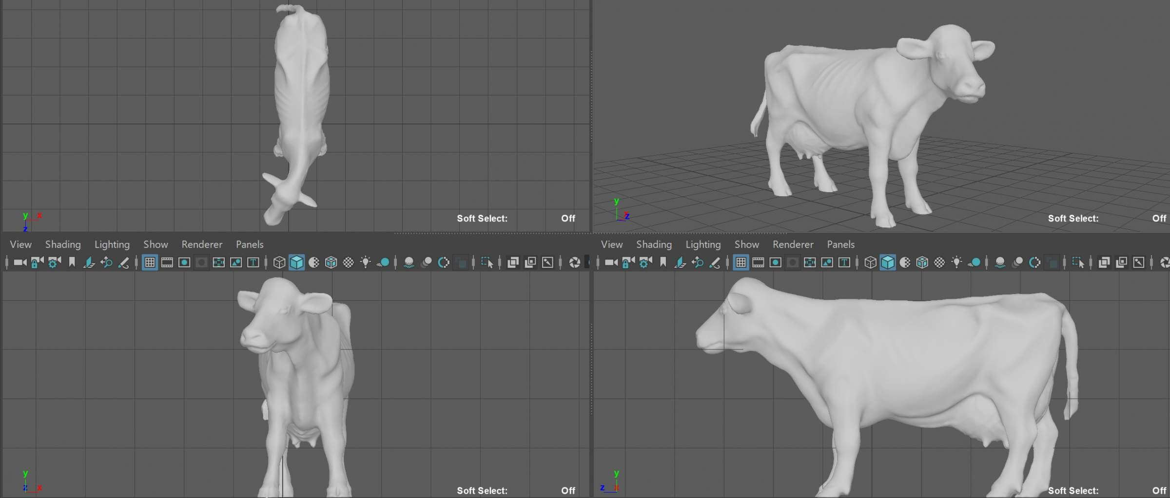 Cow - 3D Model by alenfsl