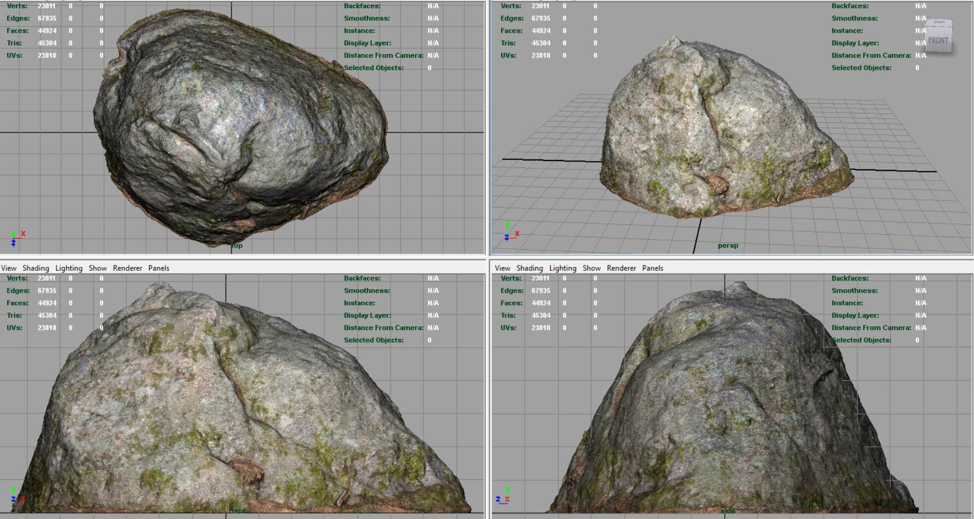 Realistic Rock - 3D Model by alenfsl
