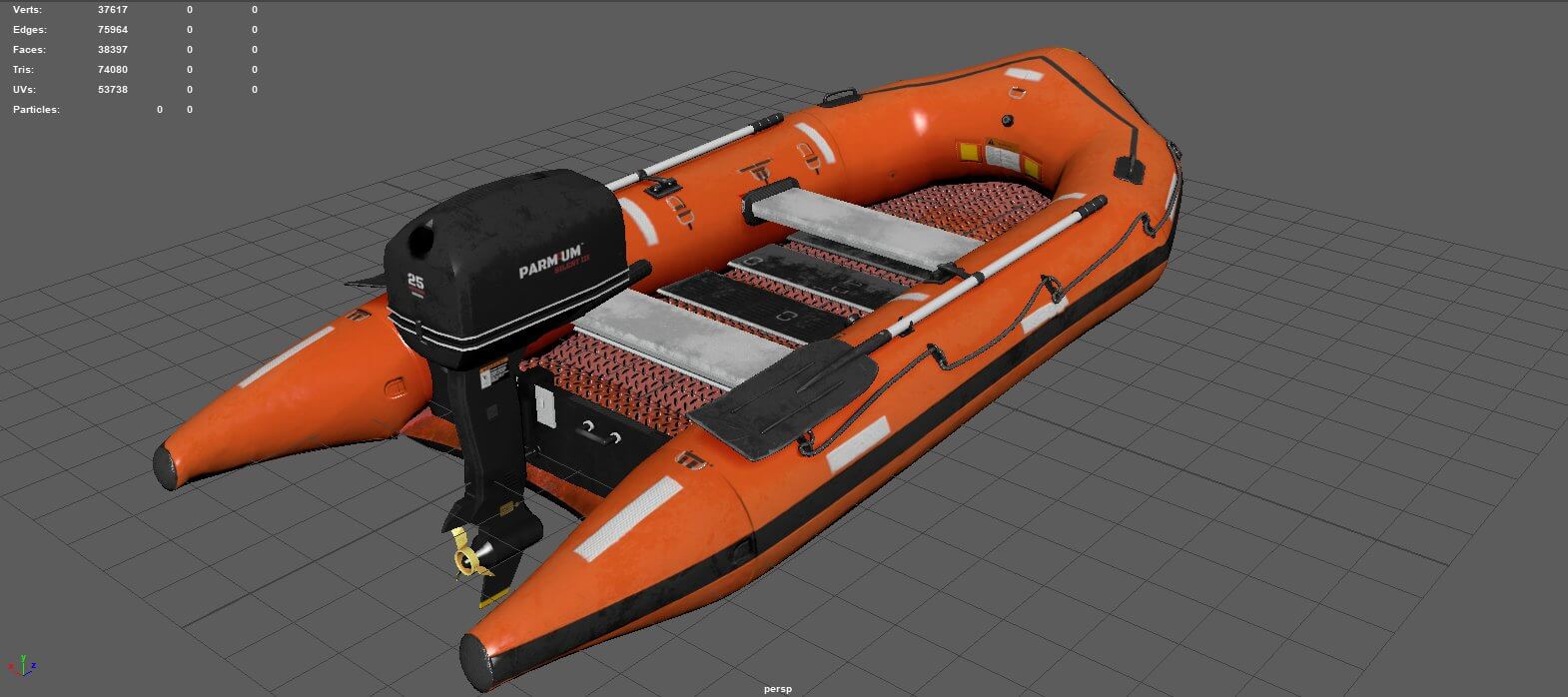 Rescue Boat - 3D Model by alenfsl