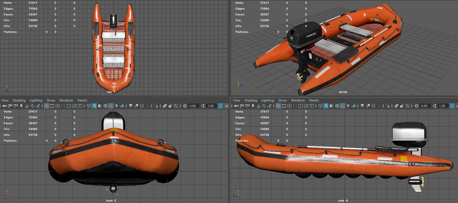 Rescue Boat - 3D Model by alenfsl