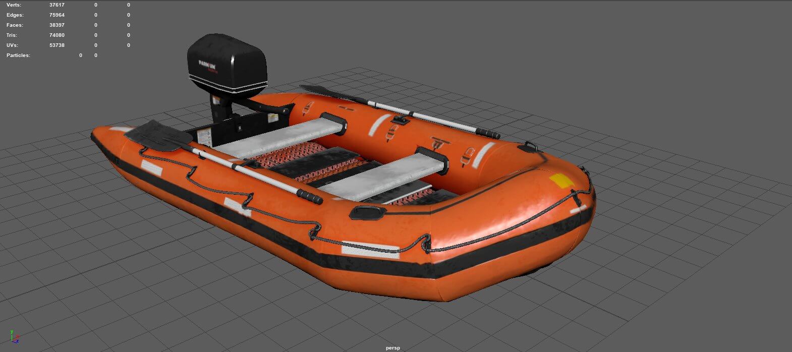 Rescue Boat - 3D Model by alenfsl