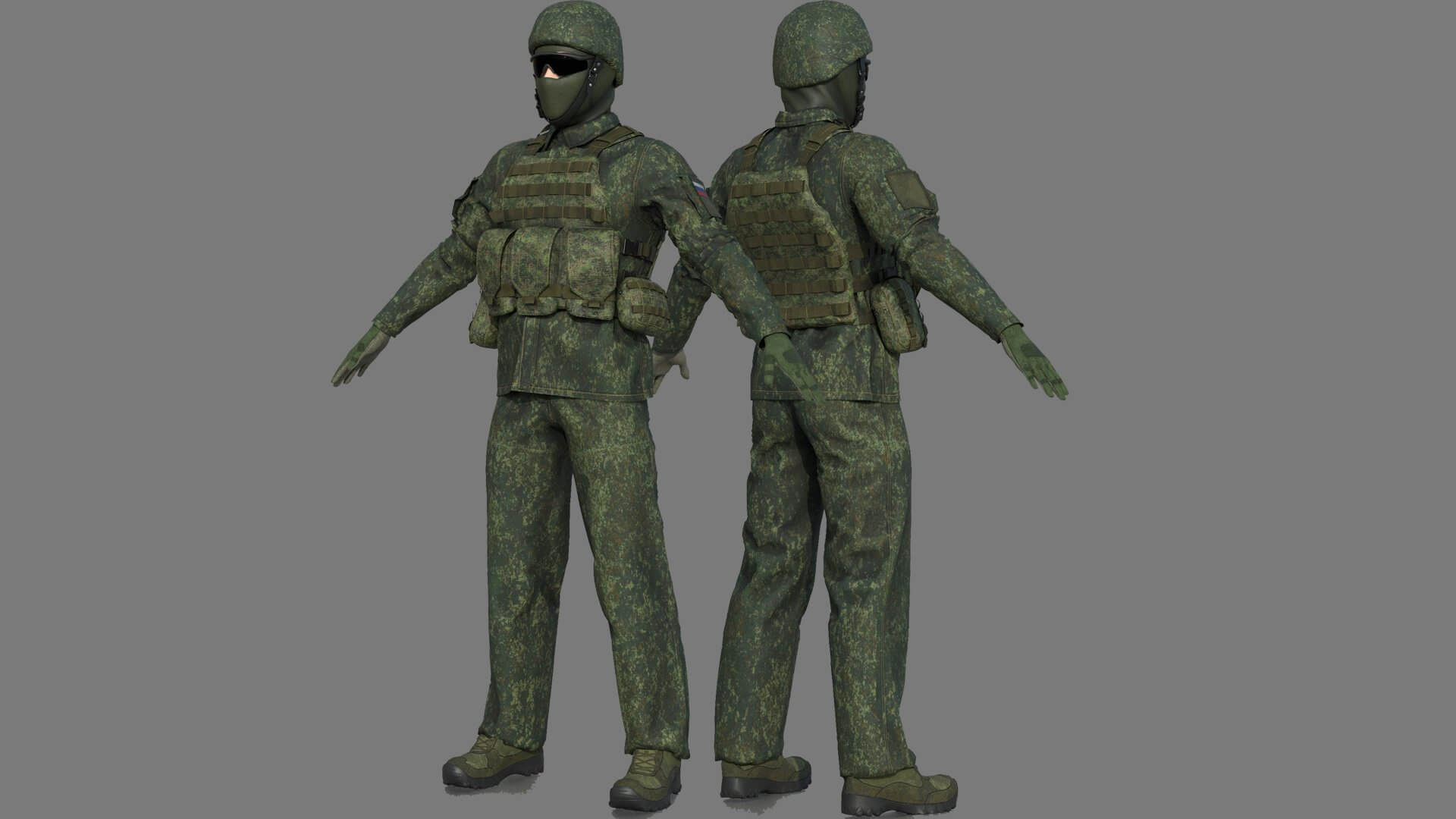 Russian Soldier - 3D Model by alenfsl