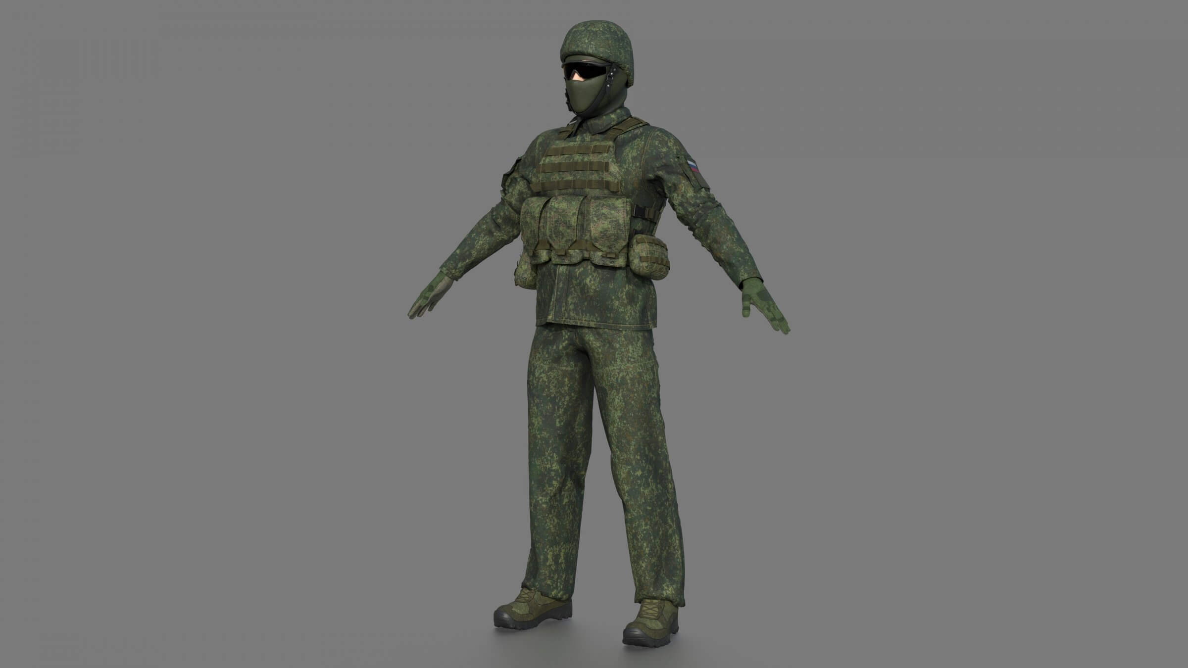 Russian Soldier - 3D Model by alenfsl