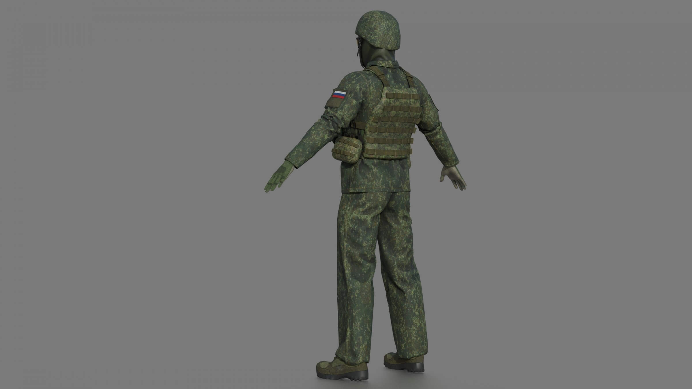 Russian Soldier - 3D Model by alenfsl