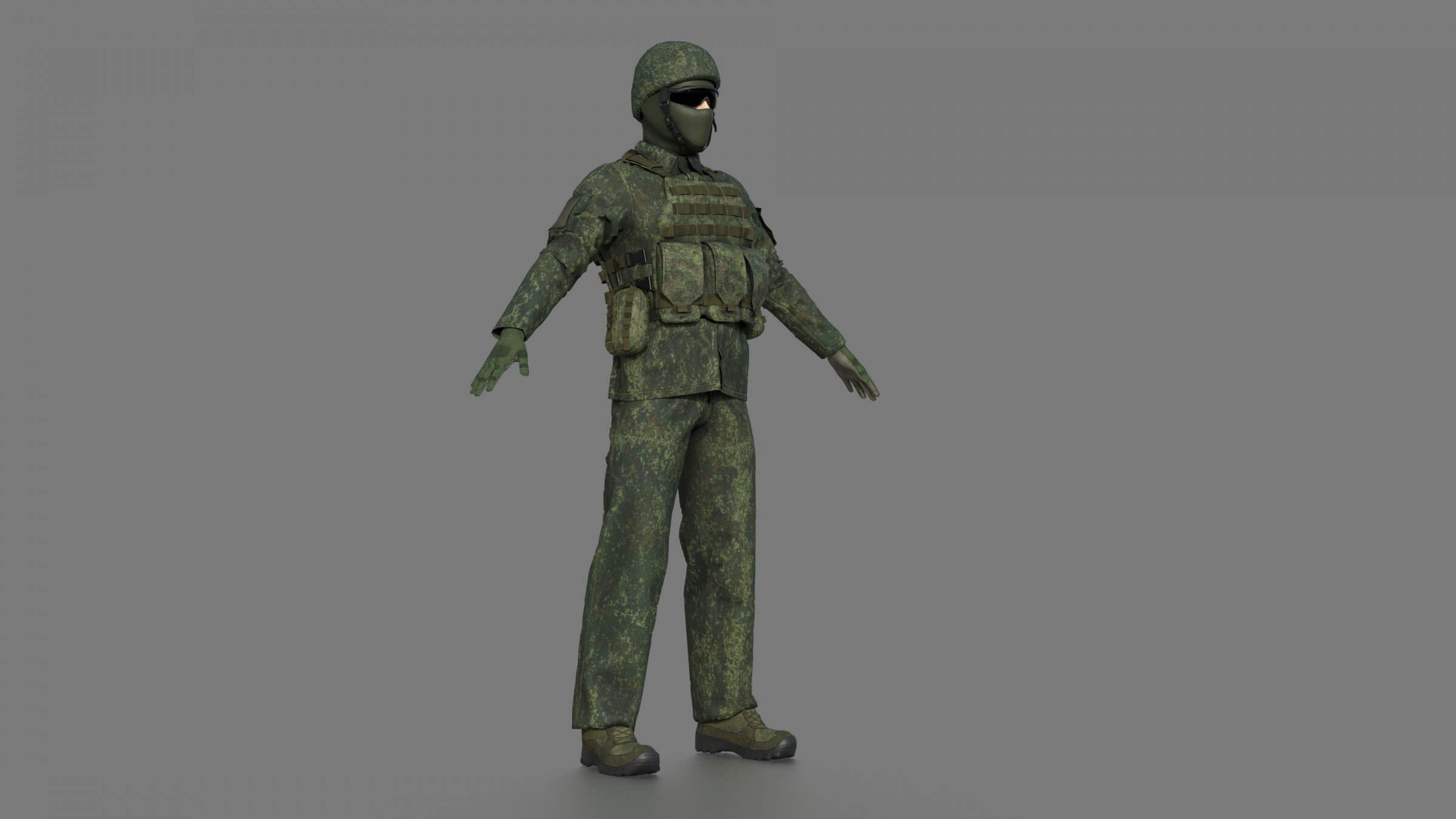 Russian Soldier - 3D Model by alenfsl