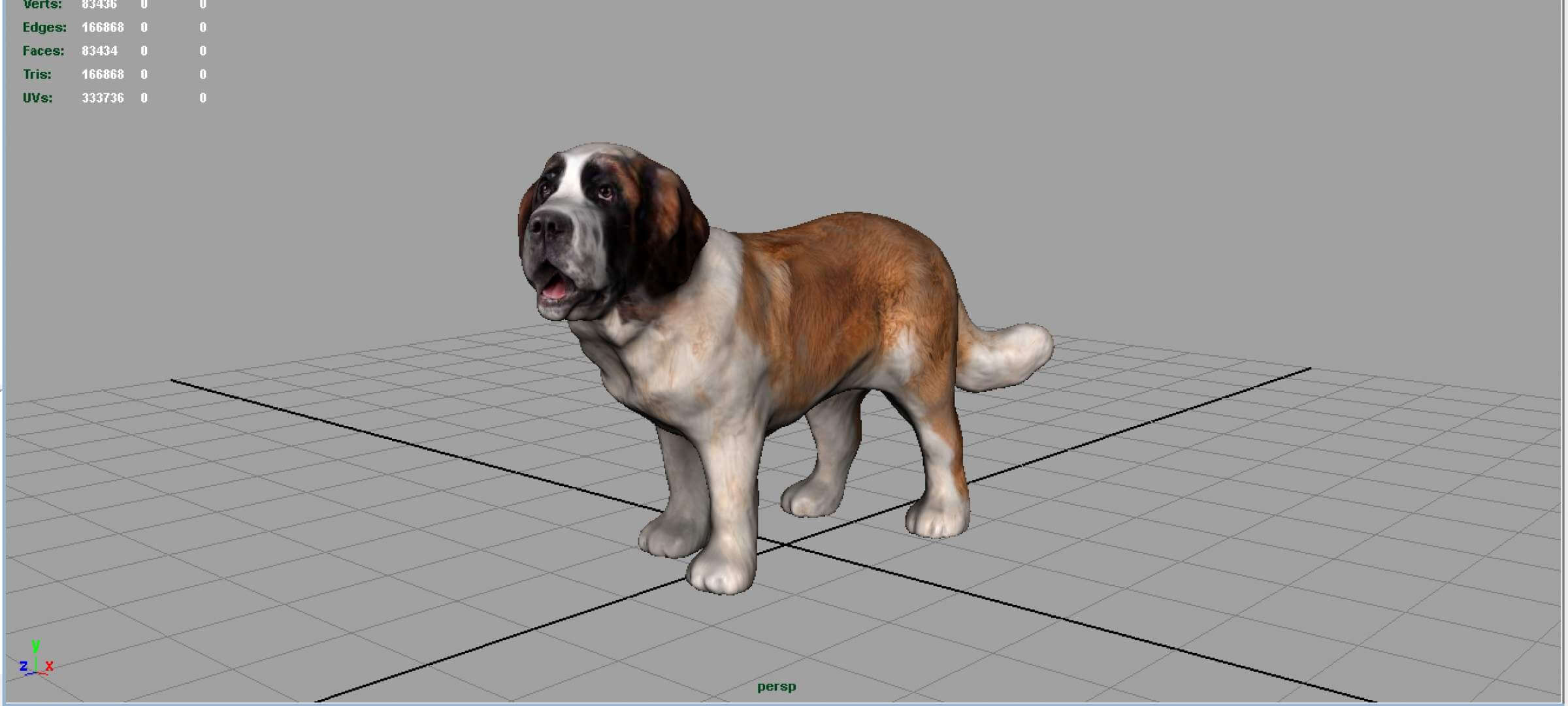 Saint Bernard - 3D Model by alenfsl