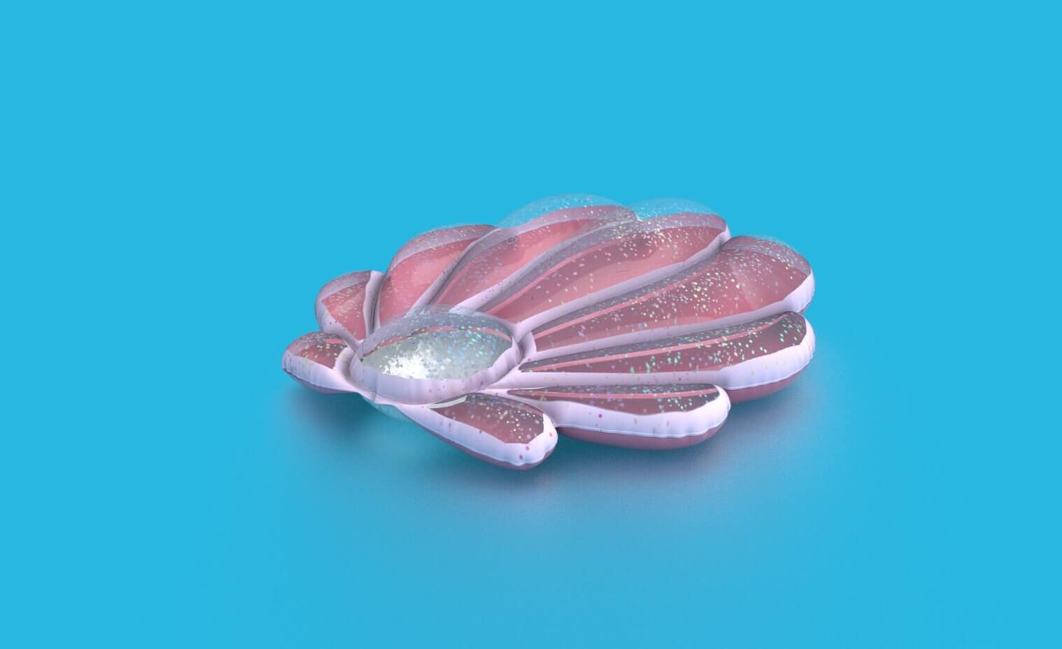Shell Inflatable Mattress - 3D Model by alenfsl