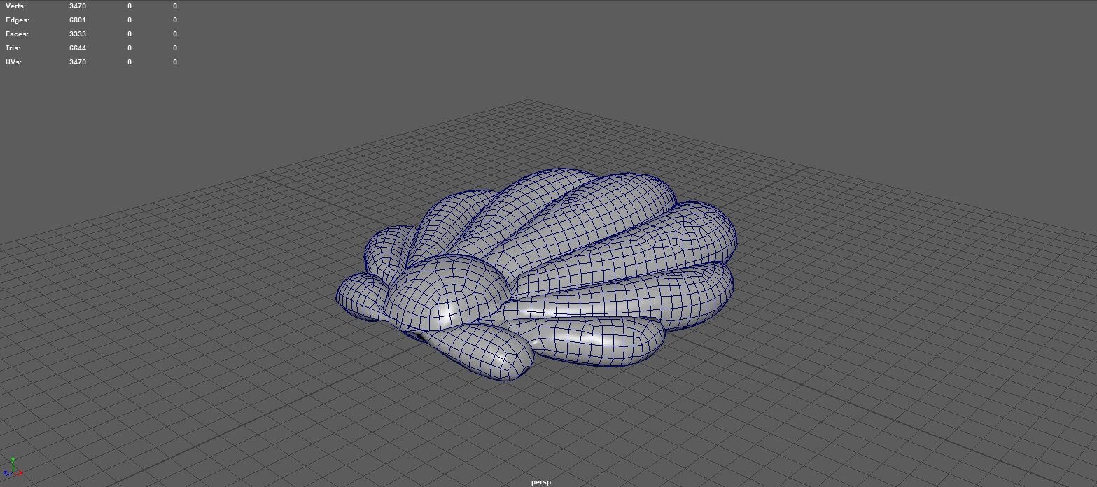 Shell Inflatable Mattress - 3D Model by alenfsl