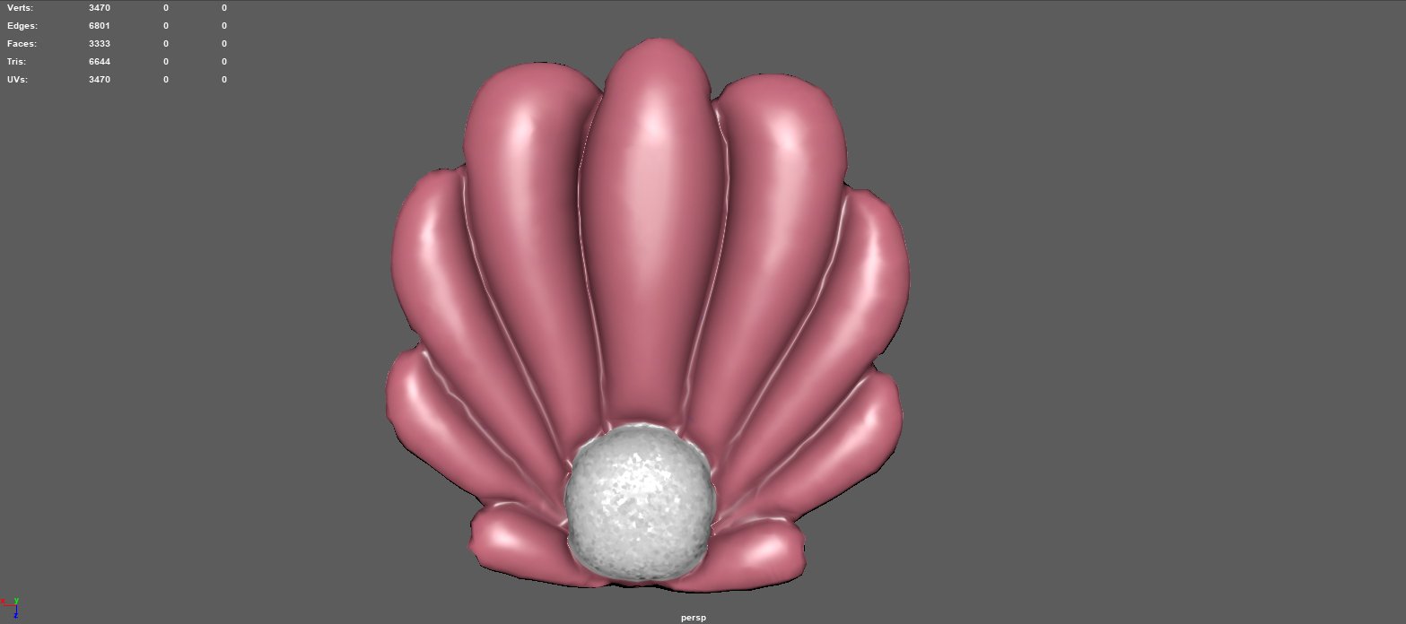 Shell Inflatable Mattress - 3D Model by alenfsl