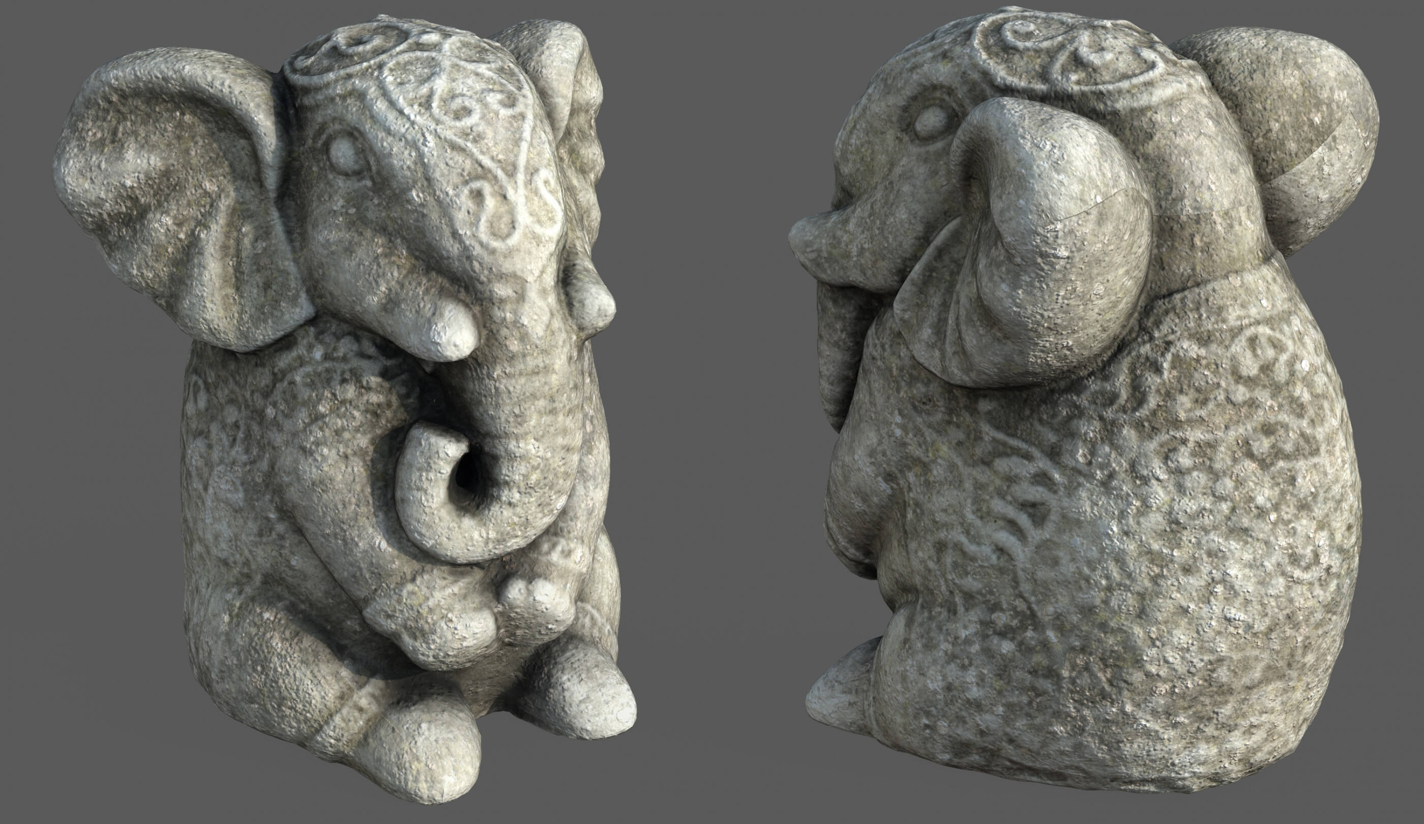 Sitting Elephant - 3D Model by alenfsl