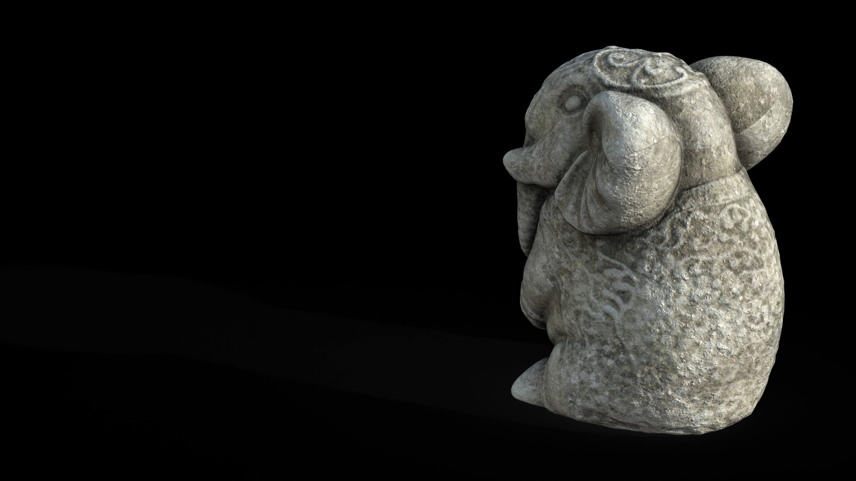 Sitting Elephant - 3D Model by alenfsl