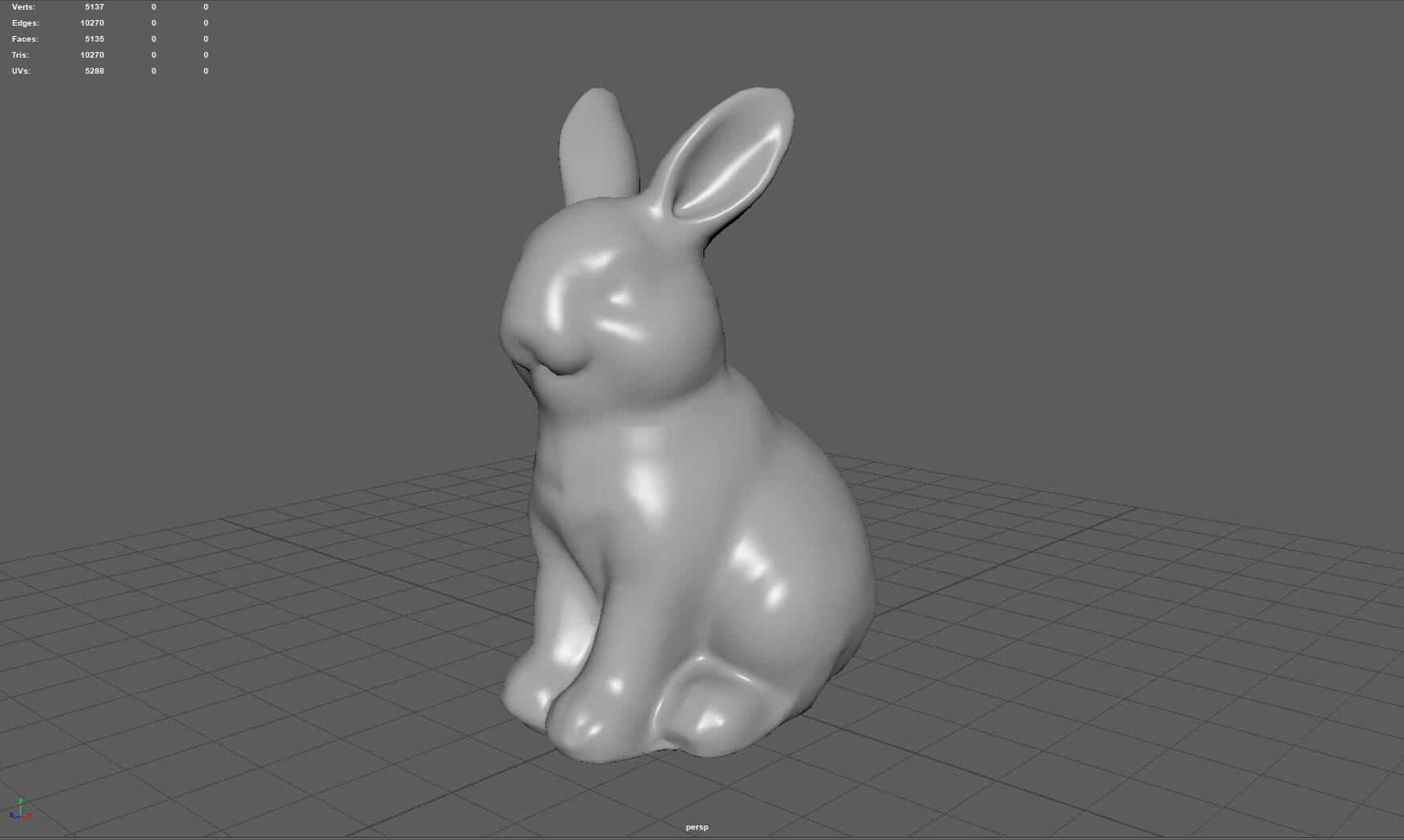 Sitting Rabbit - 3D Model by alenfsl
