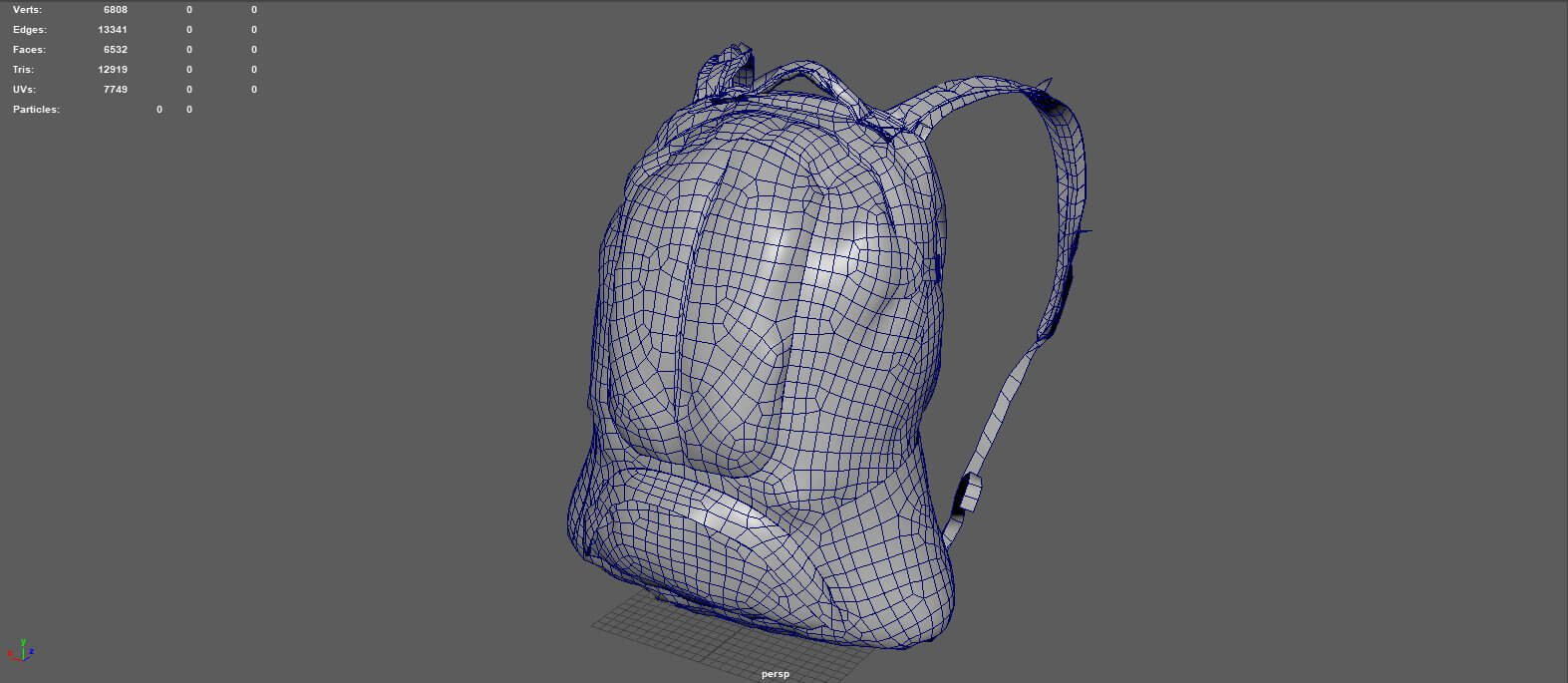 Sports Backpack - 3D Model by alenfsl