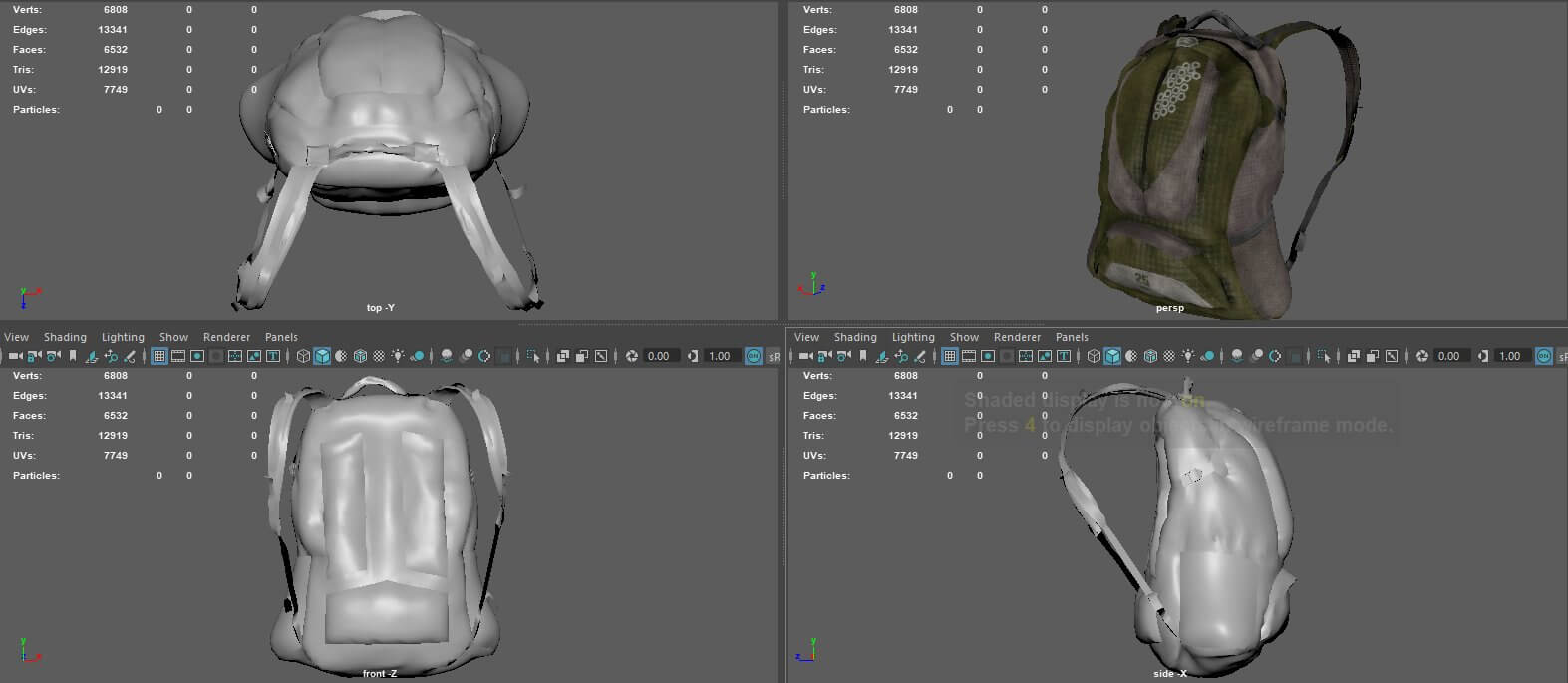 Sports Backpack - 3D Model by alenfsl