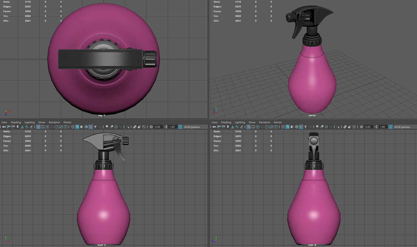 Spray Bottle - 3D Model by alenfsl