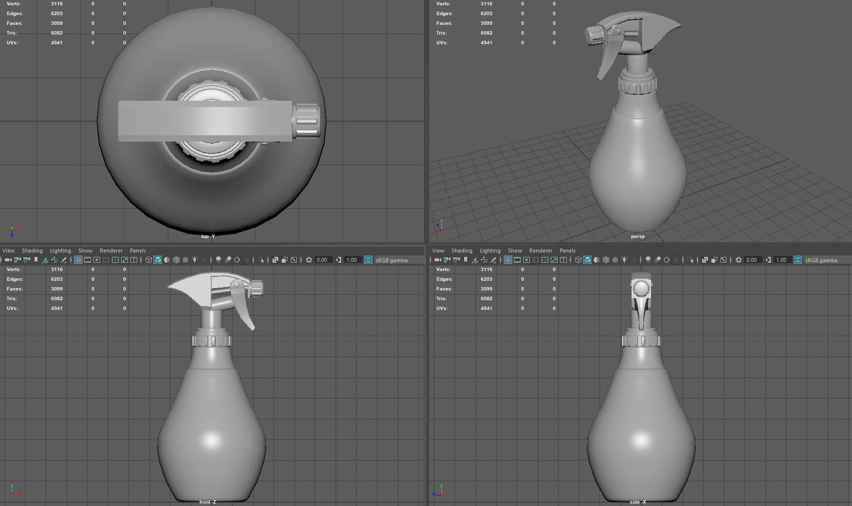 Spray Bottle - 3D Model by alenfsl