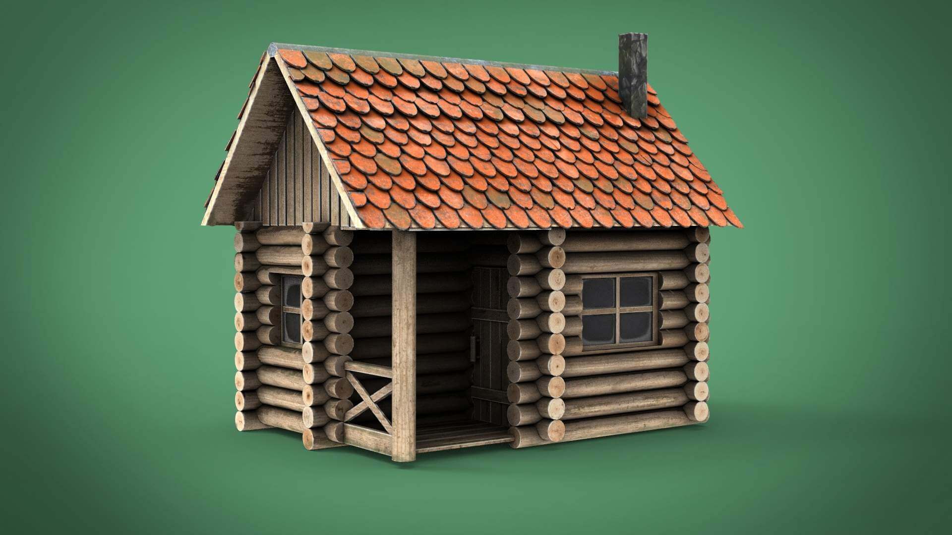 Spring Cabin - 3D Model by alenfsl