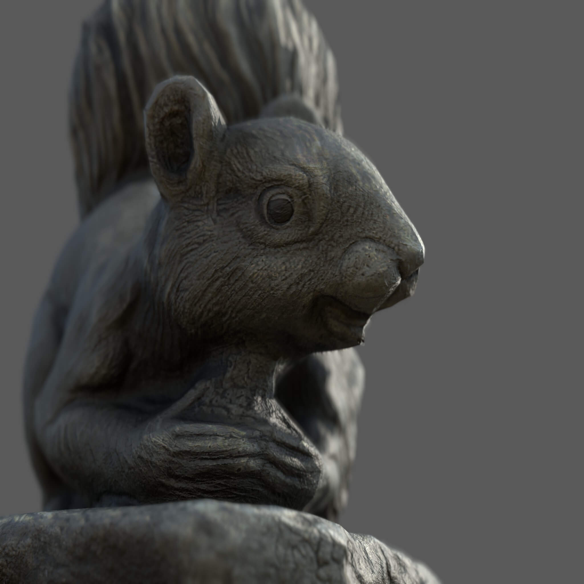 Stone Squirrel - 3D Model by alenfsl