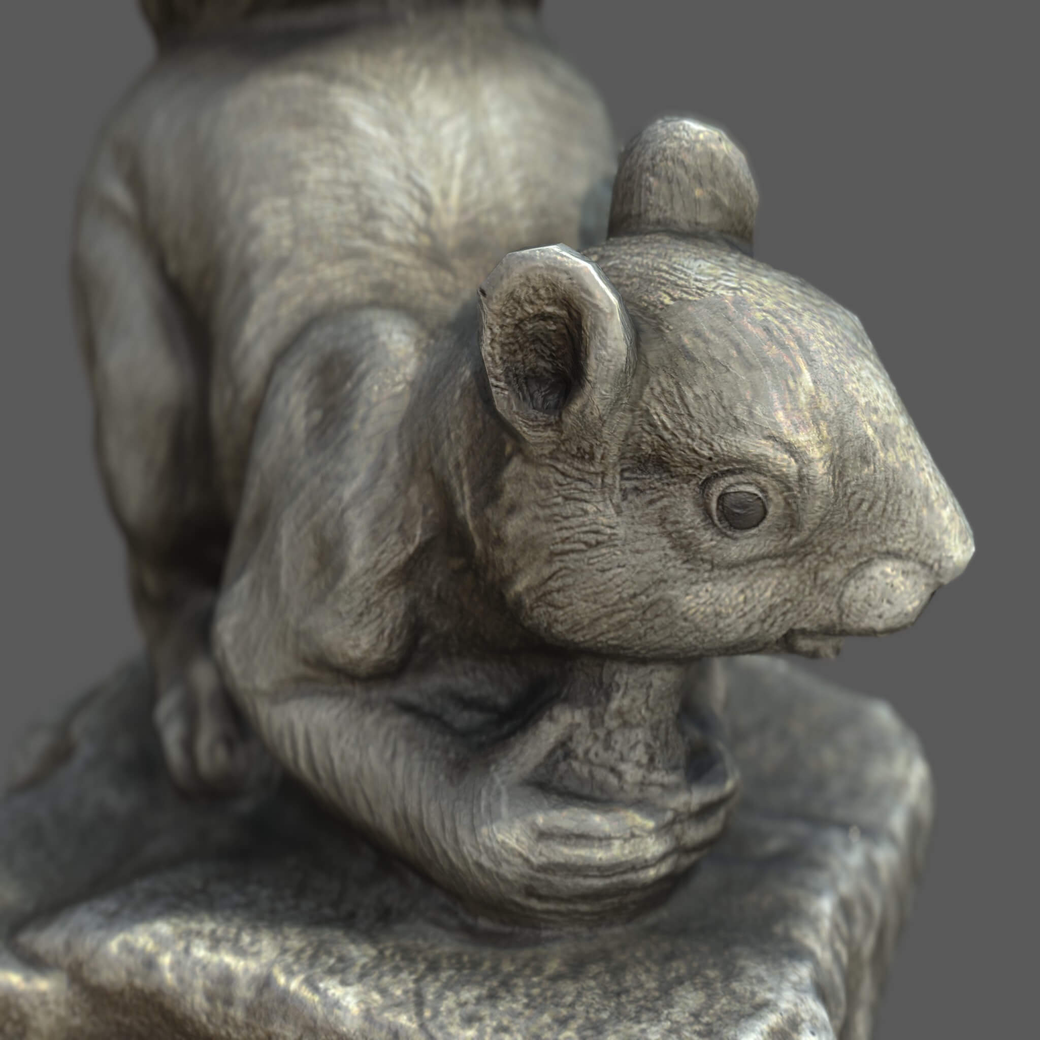 Stone Squirrel - 3D Model by alenfsl
